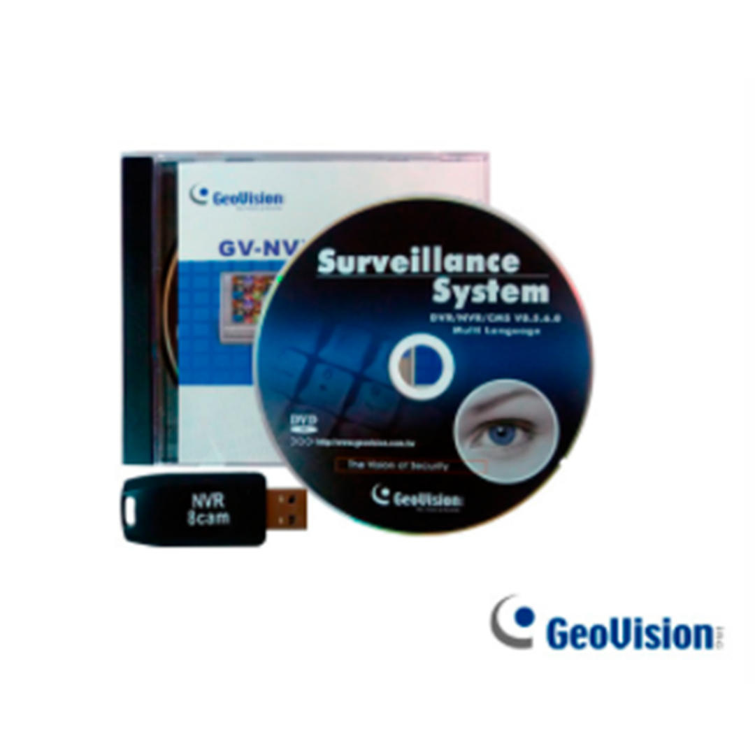LICENCIA SOFTWARE GEOVISION GV-NVR 4 CANALES ONVIF TERCEROS DONGLE USB ...